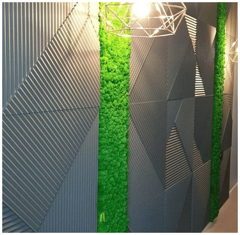 Стеновые 3d панели из наногипса под покраску 50х50см