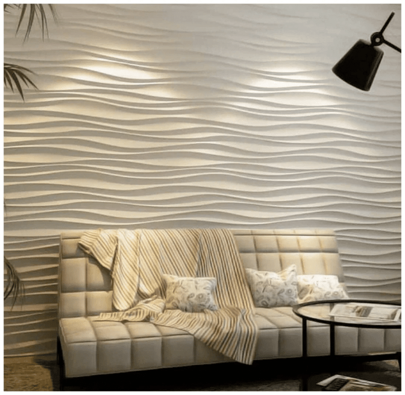 Стеновые 3d панели из наногипса под покраску 50х50см