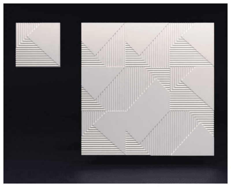 Стеновые 3d панели из наногипса под покраску 50х50см